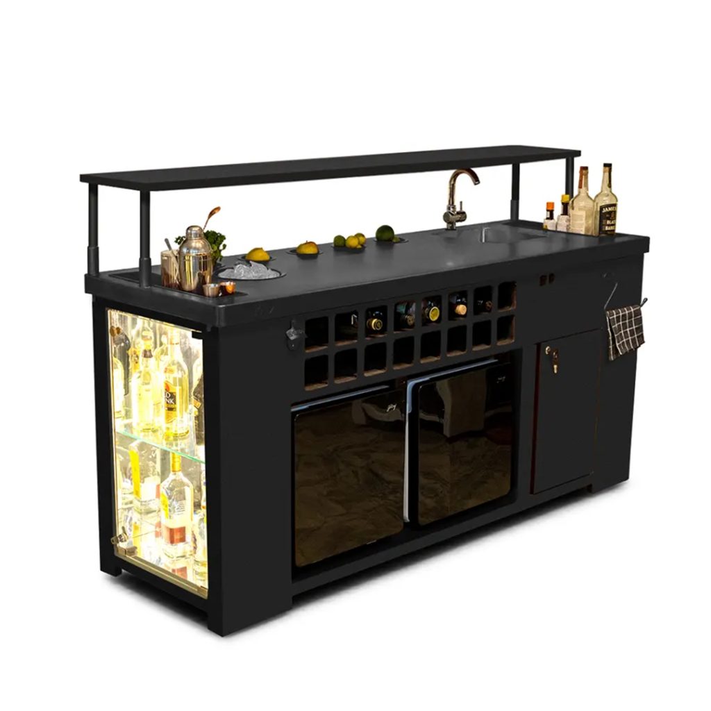 Double Model X Home Bar (Matt Black) – Haus of Bars